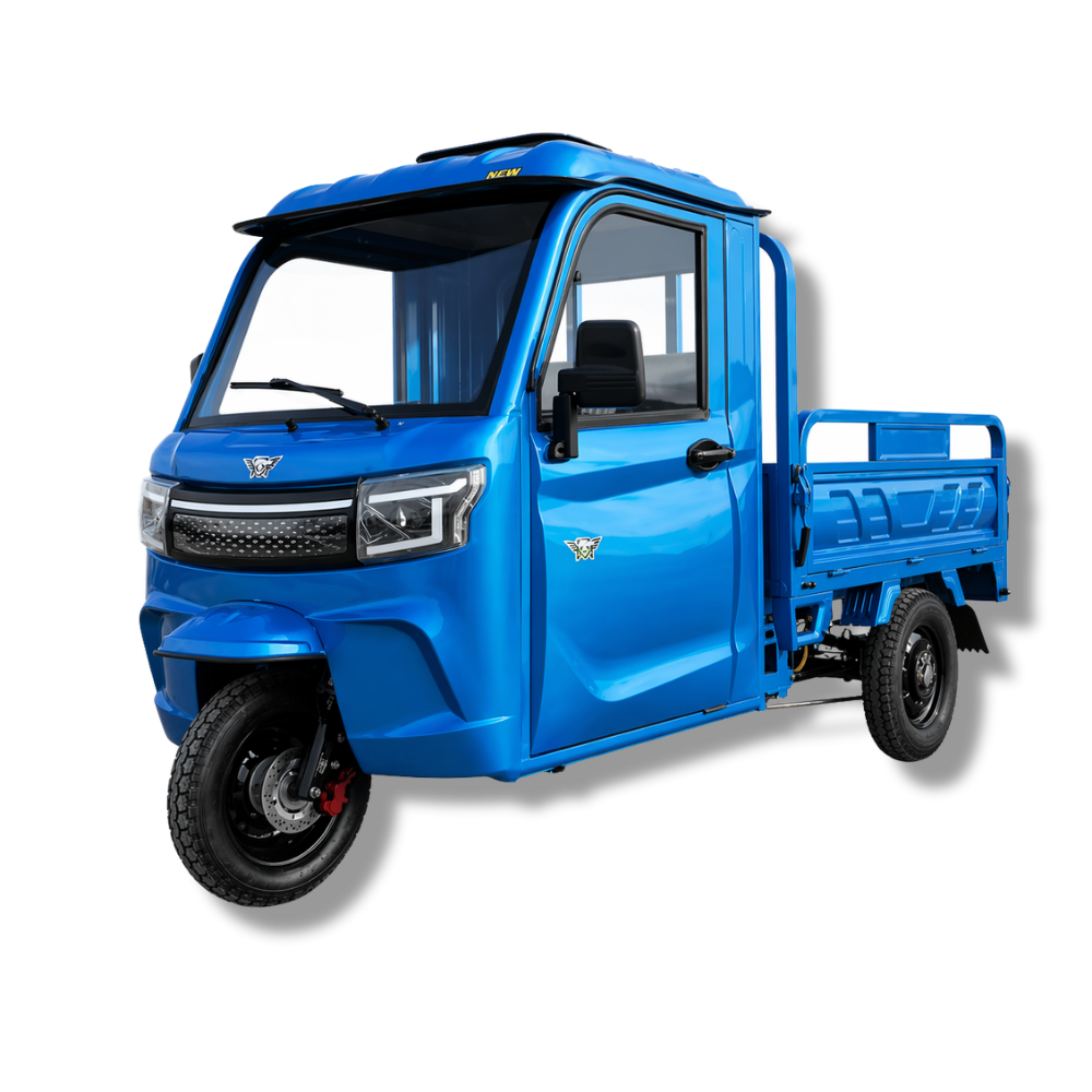 Triciclu Electric MoveEco cu cabina KH01 | Fără Permis | 25 km/h | Gri
